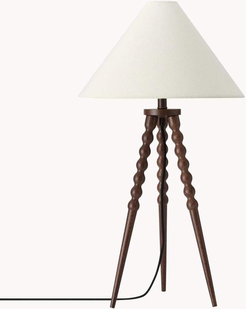 Stolní lampa ze lnu Spira