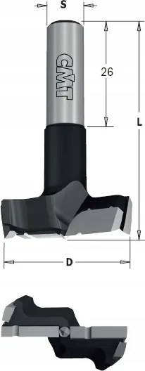Cmt 317.350.41 Vrták Xtreme D=35 L=57,5 S=10X26 Z2+2 s lámačem