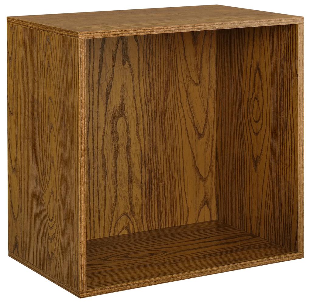 [en.casa]® Variabilní designový systém - skříňky / poličky - 45x45x30 cm - imitace ořechového dřeva