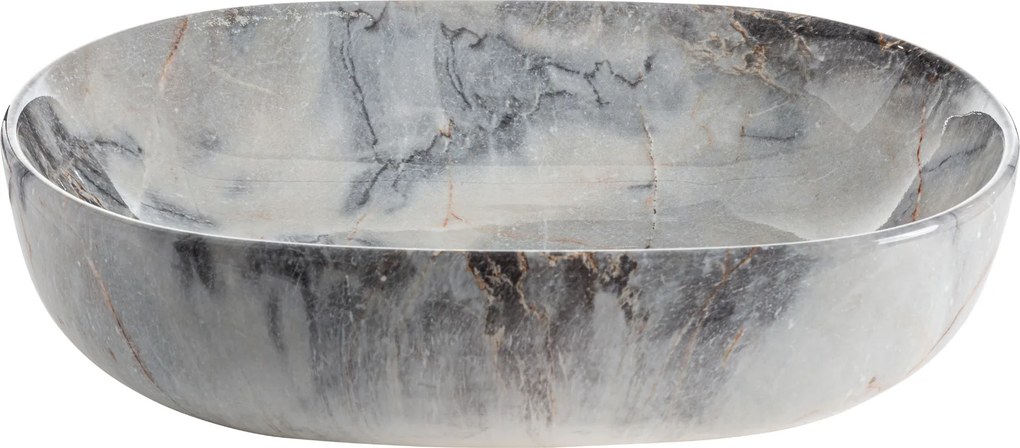 Invena Korfu, umyvadlo na desku 600x420x145 mm, imitace kamene-mramor, INV-CE-34-722-C
