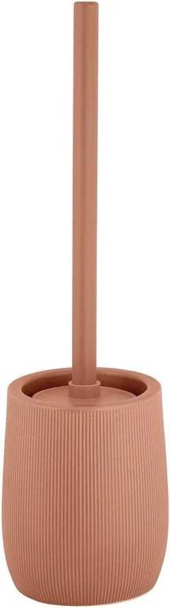 Hnědá keramická WC štětka Fablo – Wenko