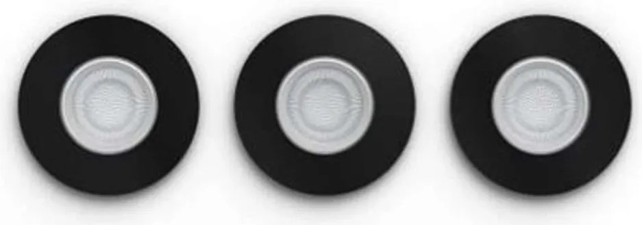 Philips Hue Xamento - Chytré zápustné LED svítidlo, černá, 3 ks 929003812701
