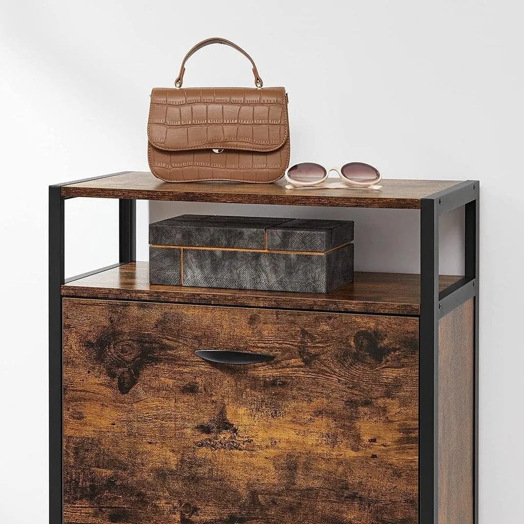 Botník, úzký úložník na boty pro 8-12 párů bot, 30 x 60 x 95 cm