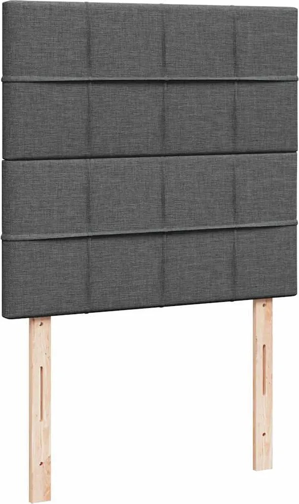 Box spring postel s matrací tmavě šedá 90x190 cm textil 3291912
