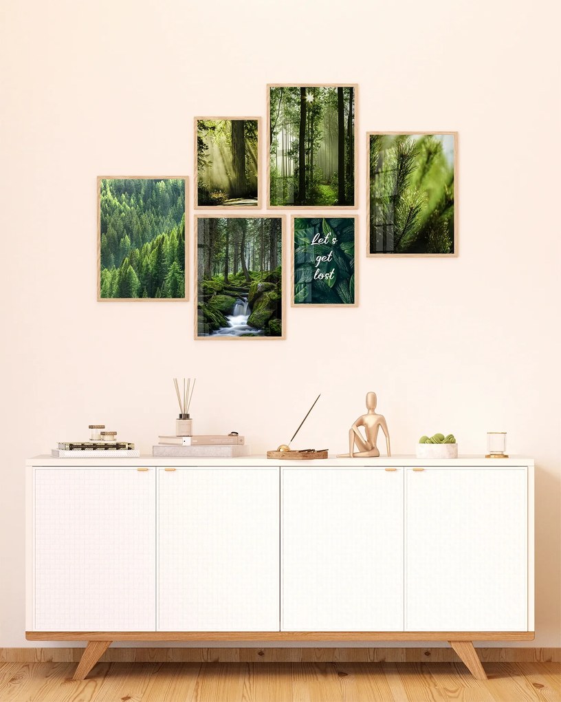 Oboustranný plakát Mlhavé Ráno / Divoký Vodopád | 30 x 42 cm | DP351323
