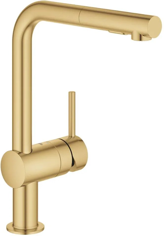 Grohe - Dřezová baterie s výsuvnou sprškou, kartáčovaný Cool Sunrise 30274GN0ROZ2