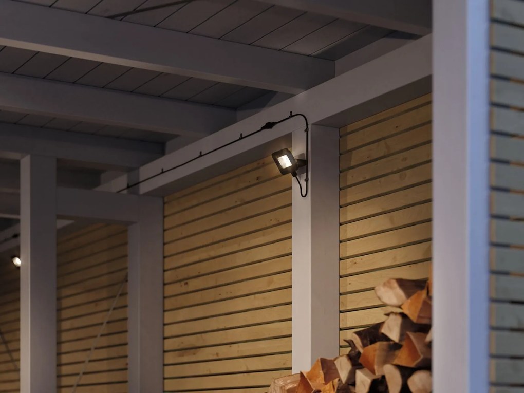 P 94585 Park + Light LED venkovní nástěnné svítidlo Bimea IP65 3000K 4,5W černá - PAULMANN