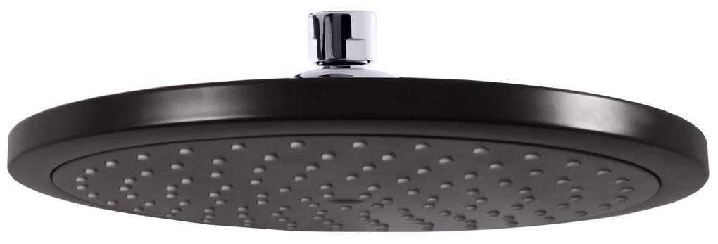 Slezák - RAV Hlavová sprcha kulatá ø 23 cm - černá matná  Barva: Černá mat, kód produktu: