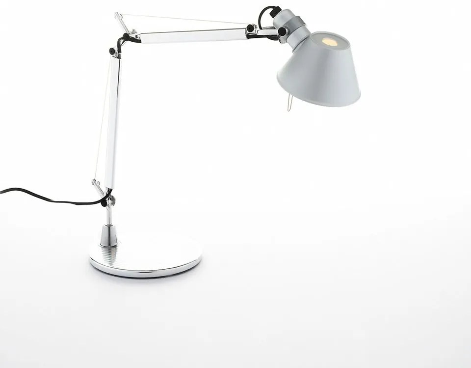 Artemide Tolomeo Micro tavolo, hliníková stolní lampa, 1x6W LED E14, 45+37 cm