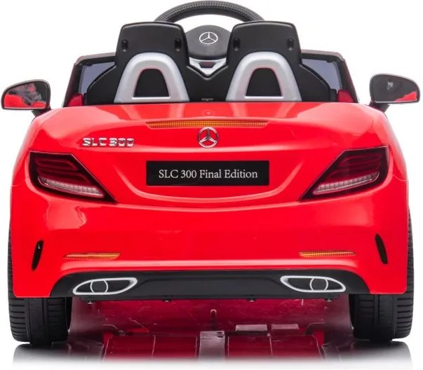 LEAN CARS Elektrické autíčko Mercedes SLC 300 LED MP3 červené