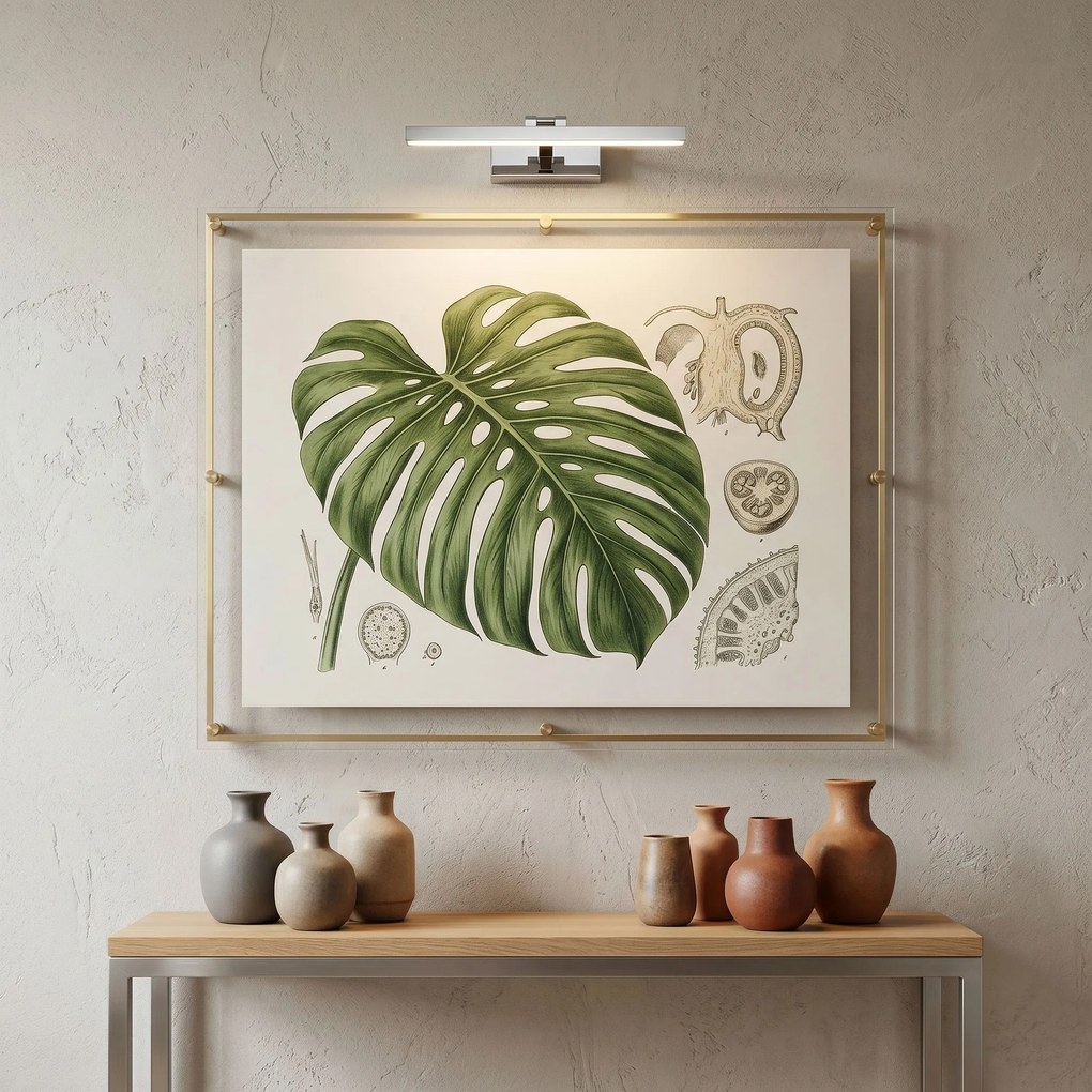 Toolight Rea, Koupelnové nástěnné LED svítidlo APP1857-1W 40cm Chrome, OSW-66010