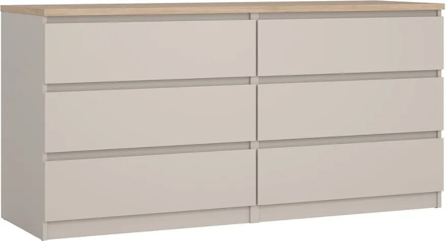Krémová komoda 154x76x50 cm Naia – Tvilum