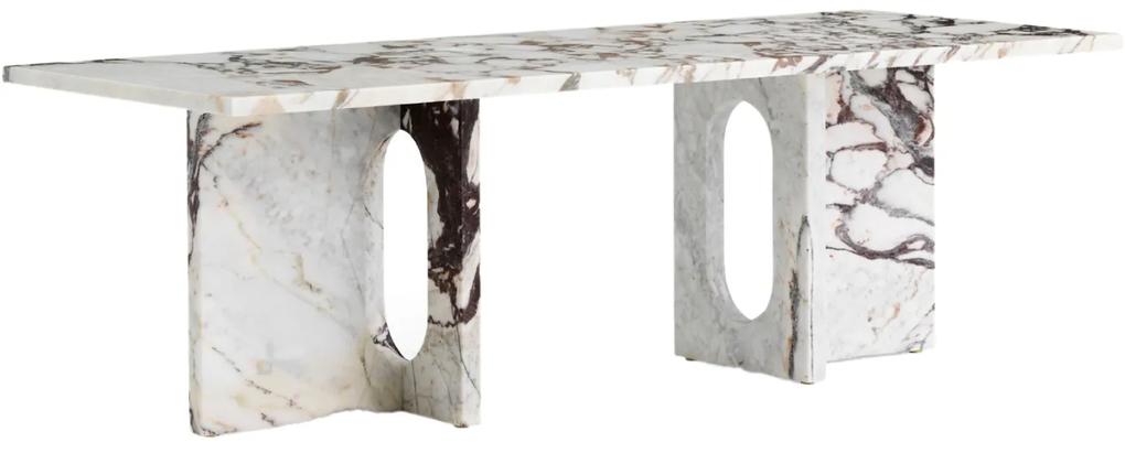 OnaDnes -20% Audo CPH Bílý mramorový konferenční stolek AUDO ANDROGYNE 120 x 45 cm