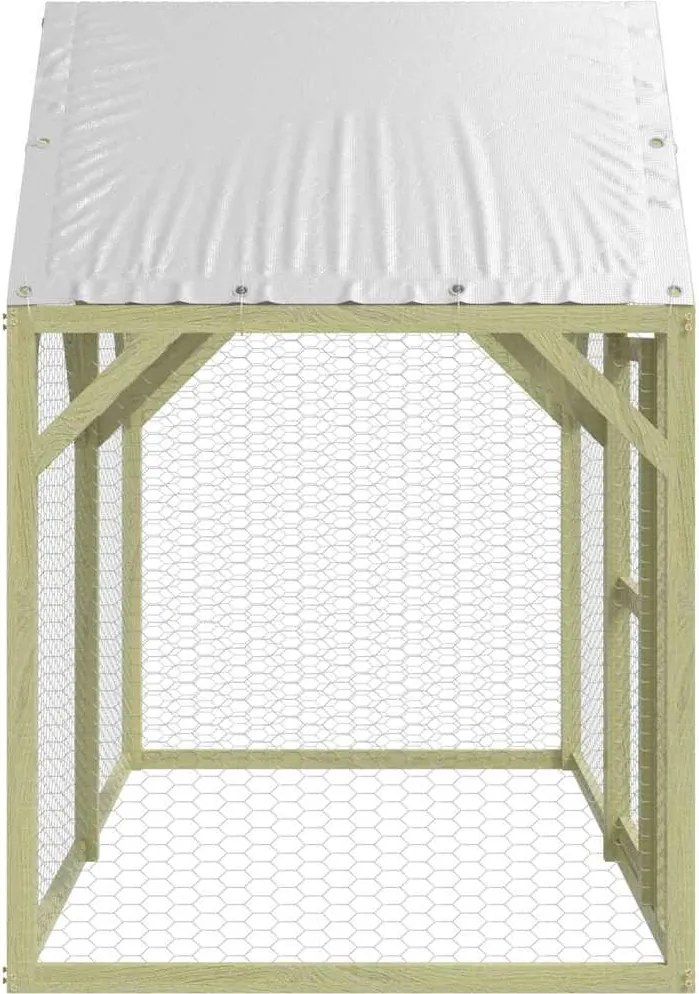 Kurník 200x100x150 cm impregnované masivní borové dřevo 3102992