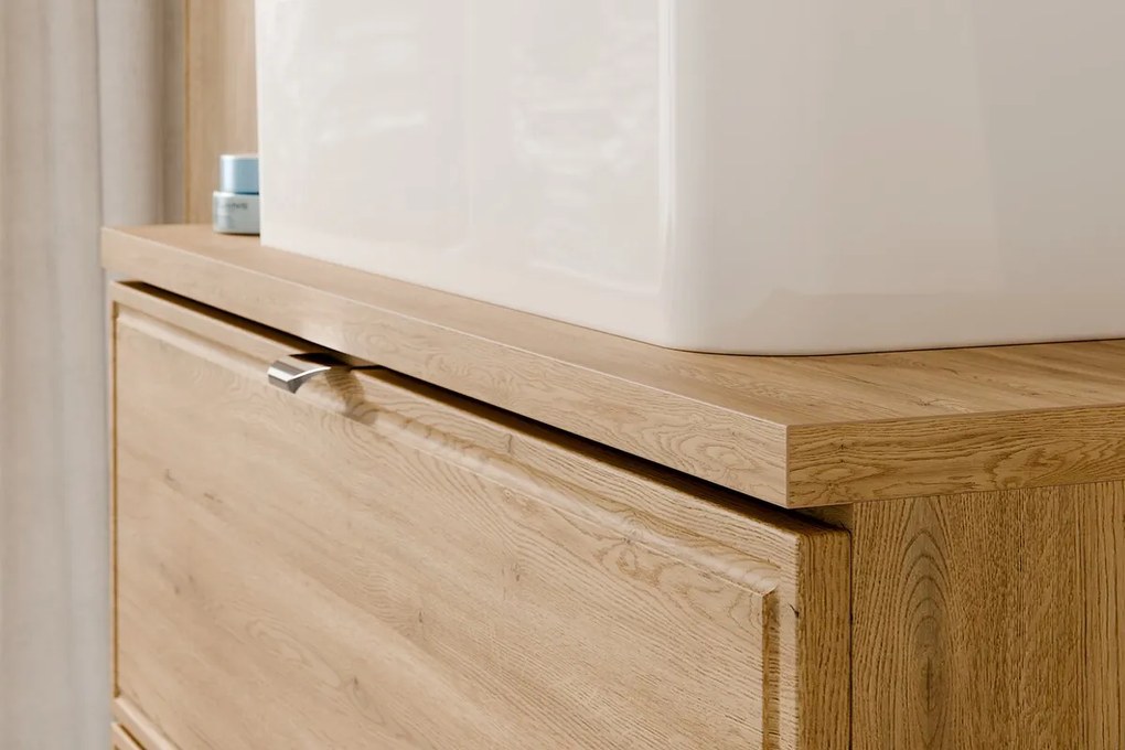 Koupelnová sestava Terra s deskou a skříňkami 60 cm dub cremona
