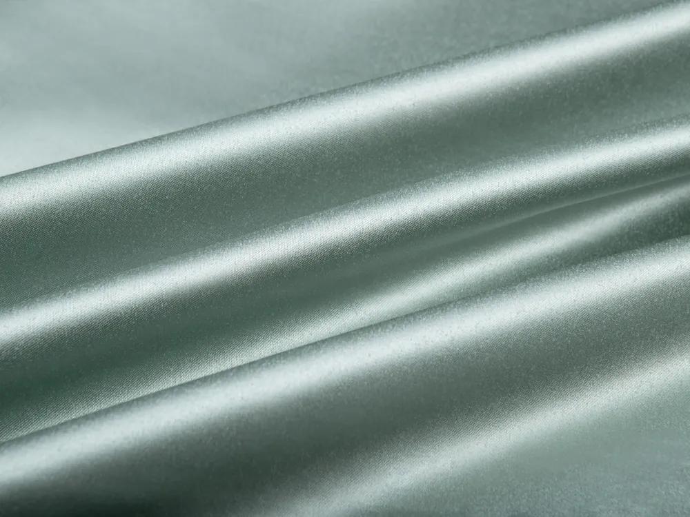 Biante Saténový běhoun na stůl polyesterový Satén LUX-003 Ledově zelený 20x180 cm