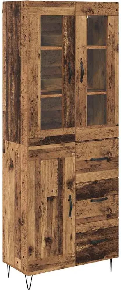 Vysoký bufet Staré dřevo 69,5 x 34 x 90 cm Kompozitní dřevo 3402694