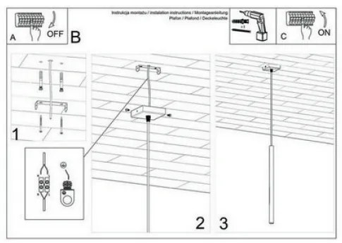 Lustr SOLLUX Pastelo 1 G9 1x40W bez zdroje SL.0469 černá