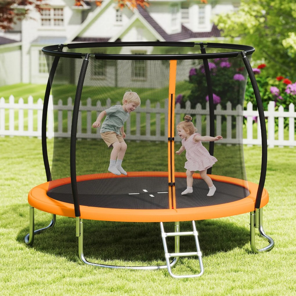 Costway Trampolína venkovní se žebříkem kulatá zahradní