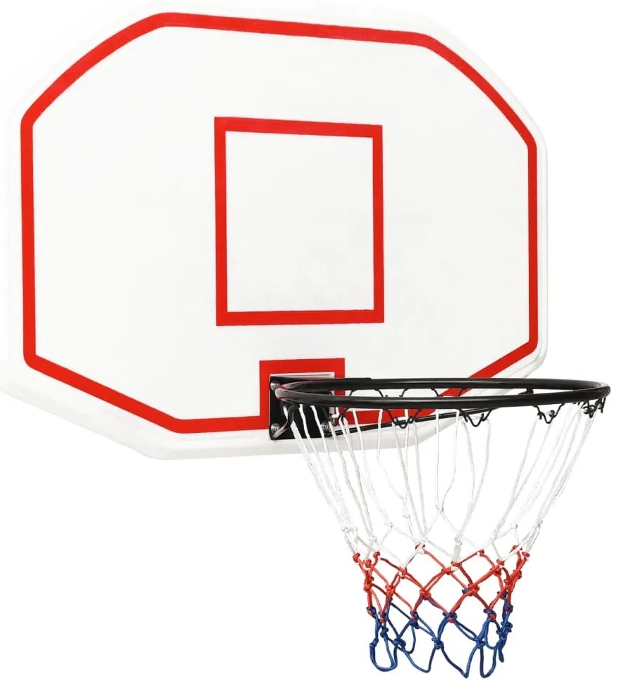 vidaXL Basketbalový koš bílý 109 x 71 x 3 cm polyethylen