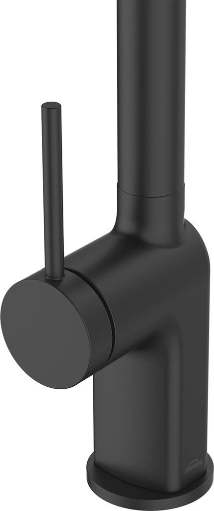 Invena Kalitea, dřezová baterie h-373, černá matná, INV-BZ-72-004-V
