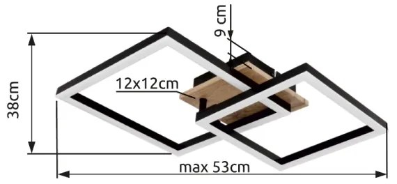 Globo 67284-18 - LED Stropní svítidlo BARD LED/18W/230V