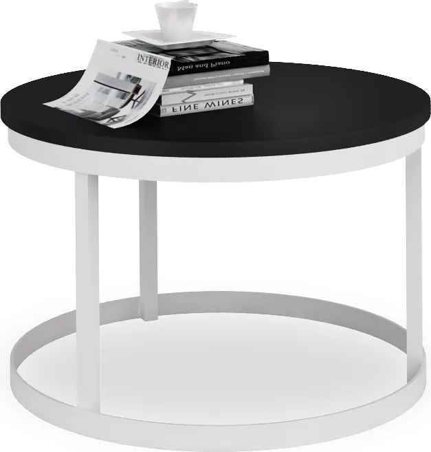 ADRK Furniture Konferenční stolek RINEN CT-RNN-W-B