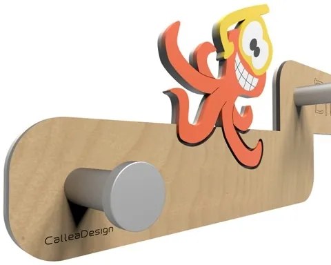 Dětský designový nástěnný věšák CalleaDesign chobotnice 55cm