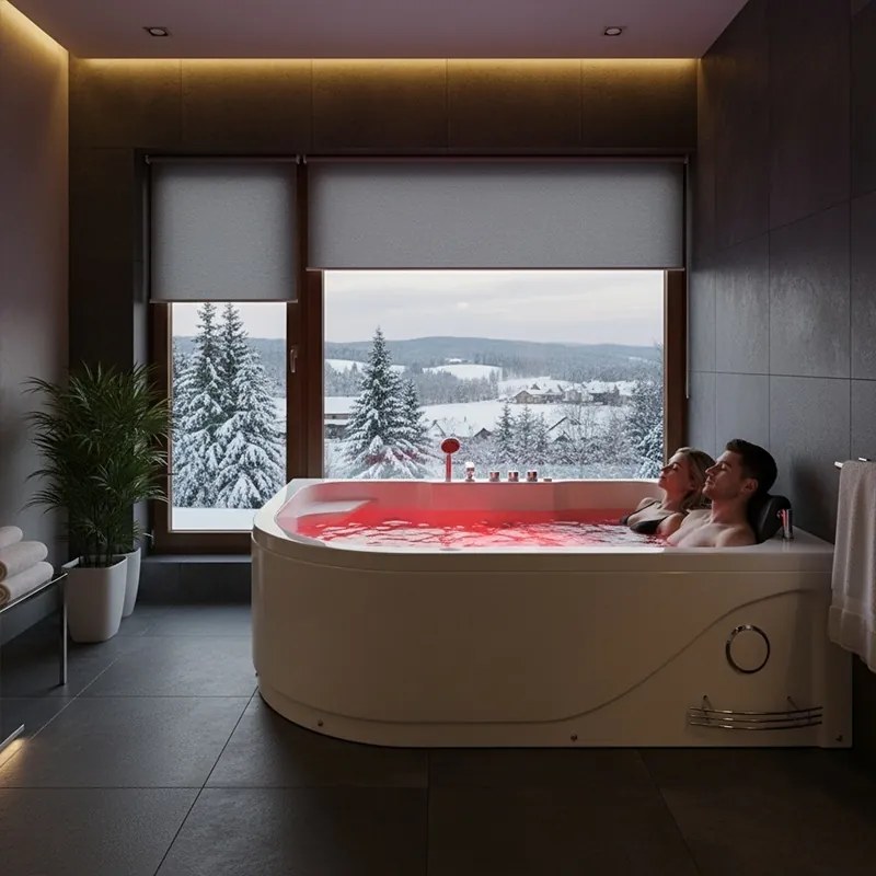 BPS-koupelny Hydromasážní vana HYD-CA631L 180x120 LEVÁ bez ohřevu vody