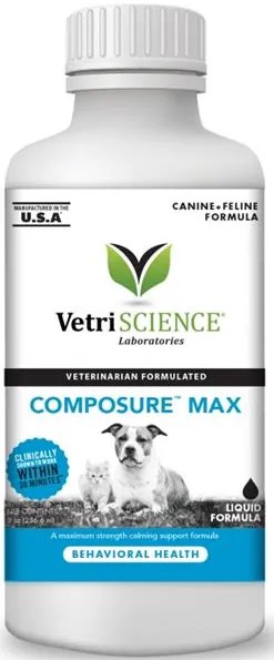 VetriScience Composure MAX liquid pro psy a kočky 236,6 ml - na uklidnění