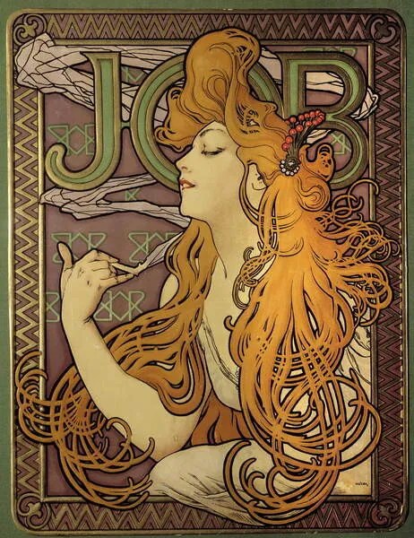 Mucha, Alphonse Marie - Obrazová reprodukce JOB, (30 x 40 cm)