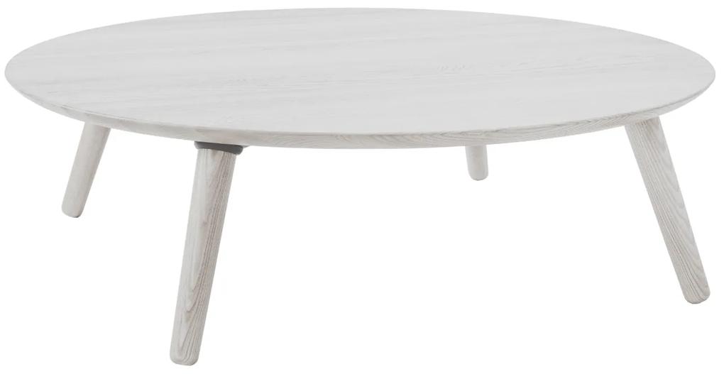 OnaDnes -20% Bílý dřevěný konferenční stolek RAGABA CONTRAST SLICE 100 cm