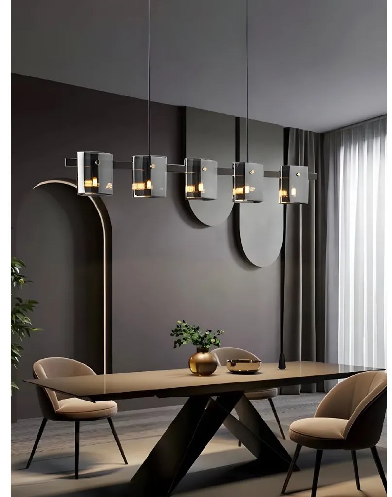Toolight Stropní osvětlení Modern Black APP1706-5CP GREY