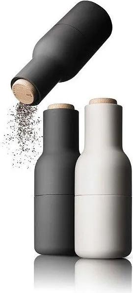 Mlýnky na pepř, sůl nebo koření Bottle Grinder béžový a tmavě šedý 2 ks