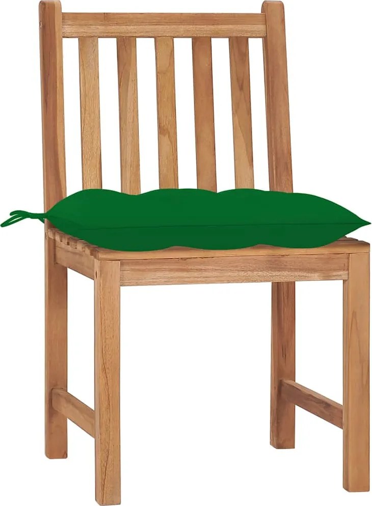 Zahradní židle 8 ks s poduškami masivní teak 3073162