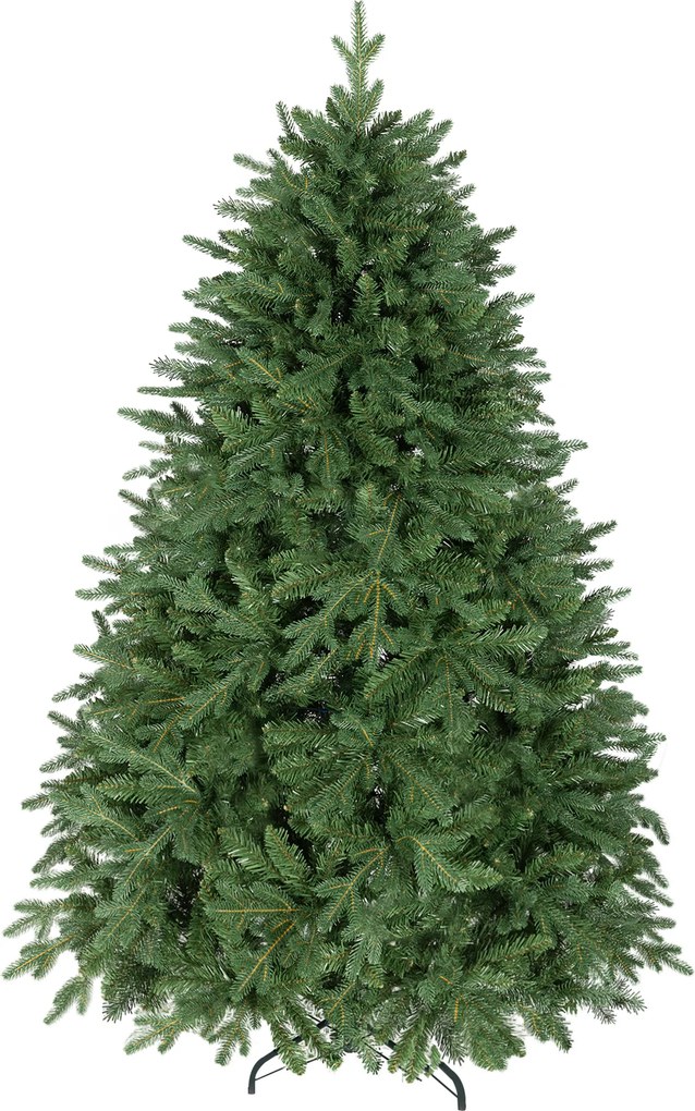 HOMCOM Umělý vánoční stromek 180 cm, borovicový stromek umělý s 3026 větvičkami pro interiér