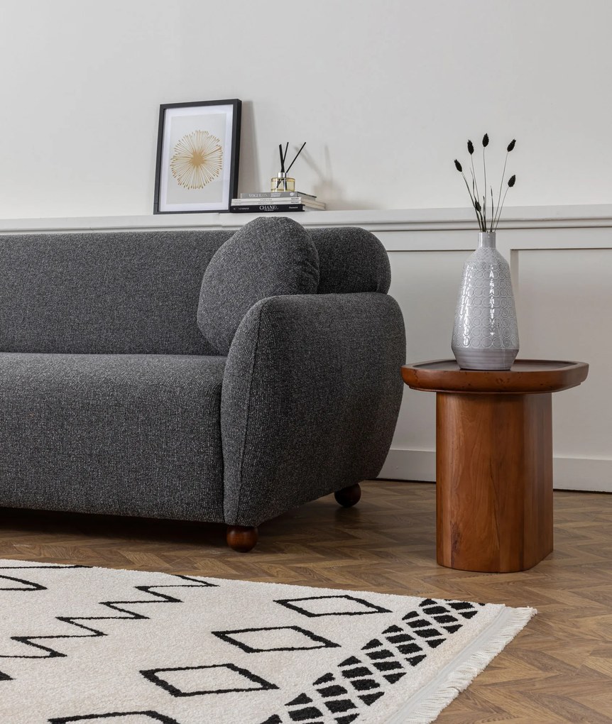 Atelier del Sofa Rohová sedací souprava Eddy Corner 2 (3L-C-3R) - Dark Grey, Tmavá Šedá