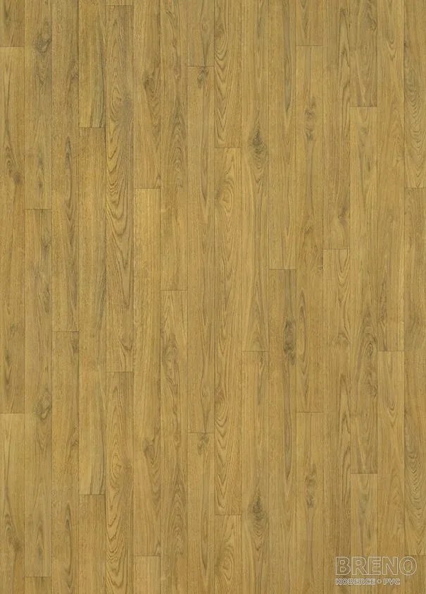 Breno PVC AMBIENT Meadow Oak 336M - zlatě hnědé dřevo, šíře 200 cm