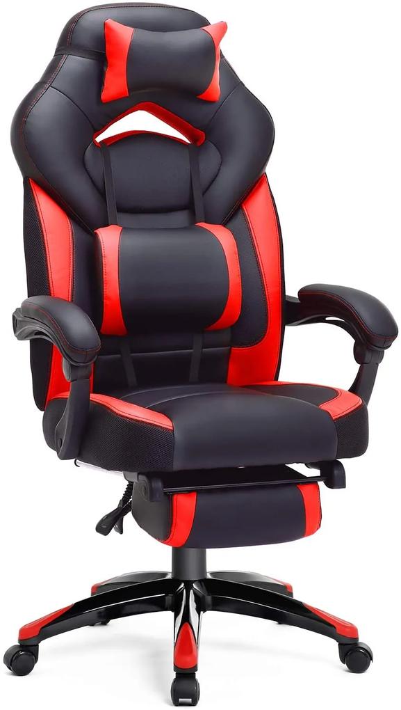 Kancelářská židle Seboq černo-červená