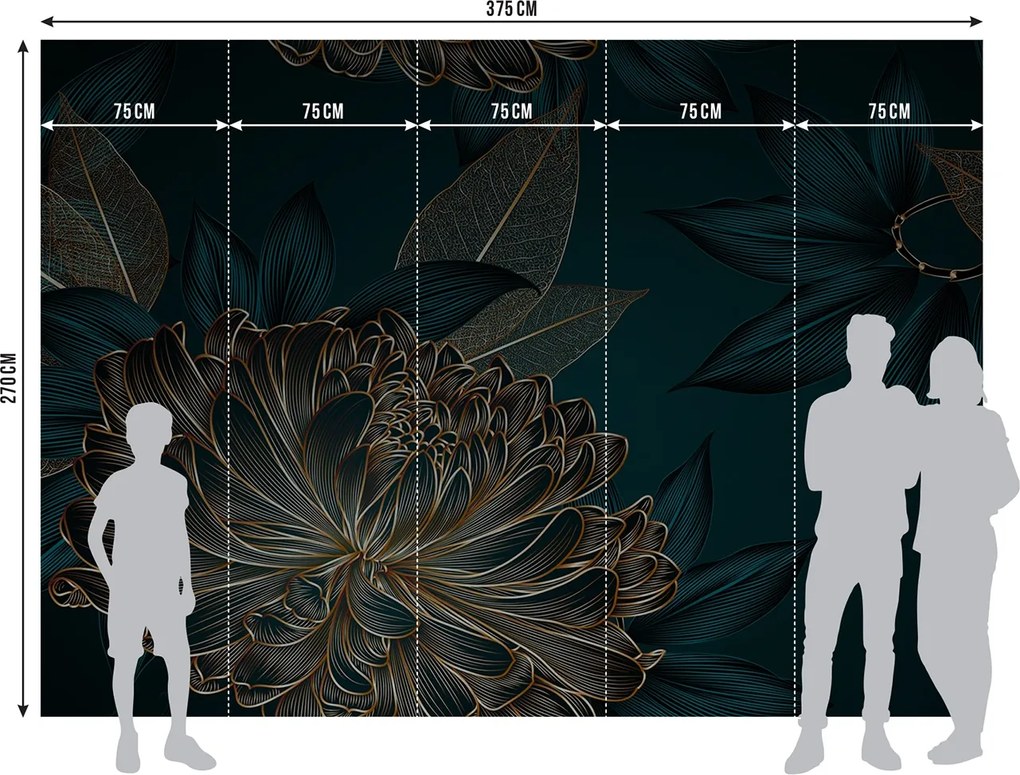 Fototapeta na míru Květinová Elegance | Vliesová fototapeta na zed' | DFTNS1282