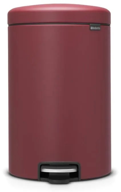 Pedálový koš newIcon -  20 L, Minerální červená, Brabantia