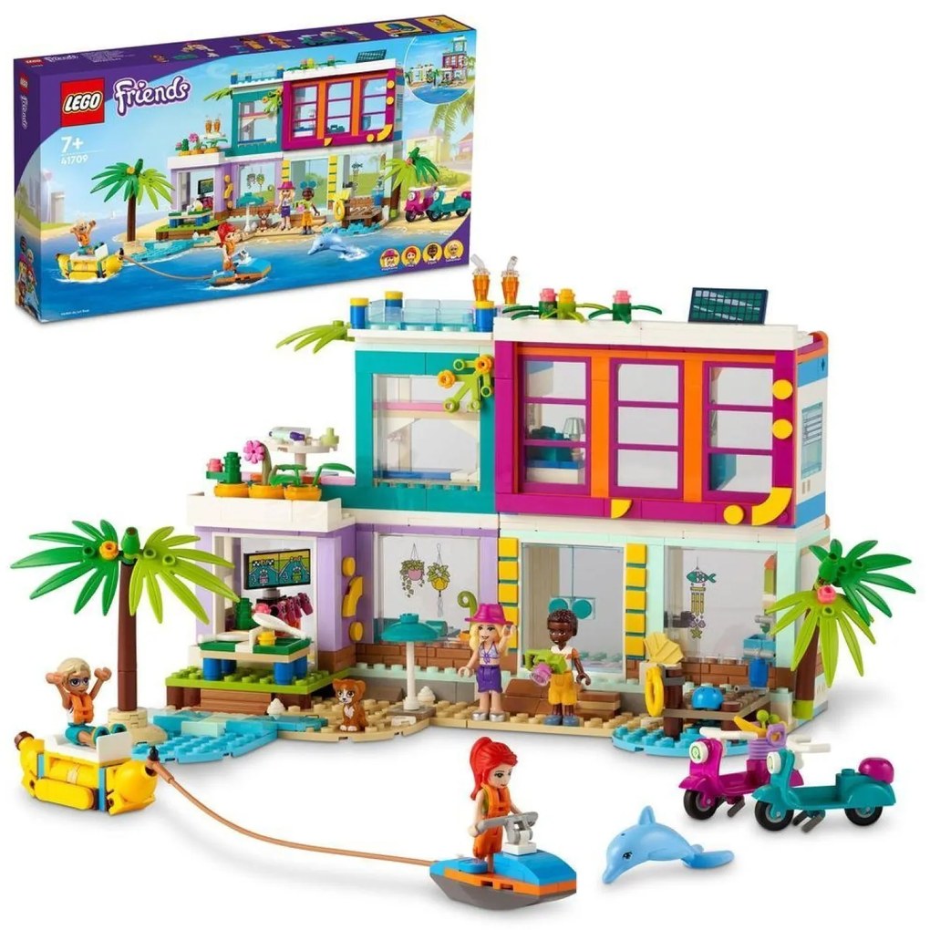 Lego stavebnice lego friends 41709 prázdninový domek na pláži
