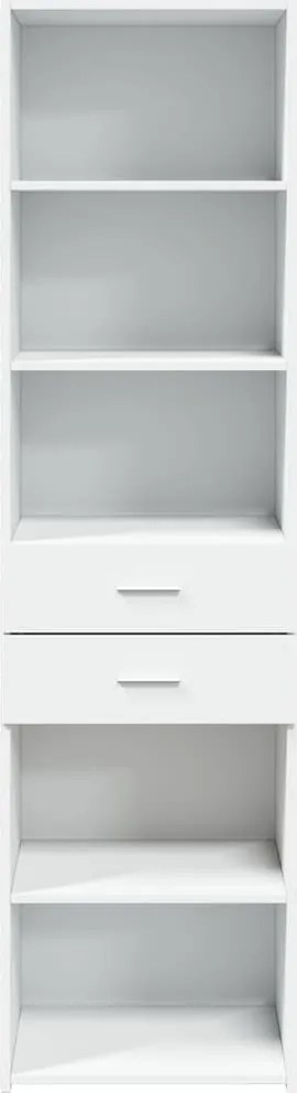 Skříň highboard bílá 50 x 42,5 x 185 cm kompozitní dřevo 3281455