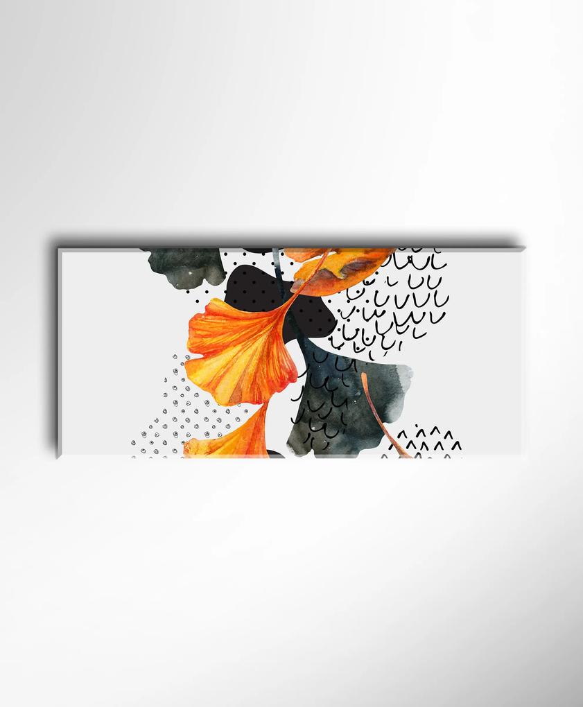 Malvis ® Obraz Grafická koláž Ginkgo ROZMĚR (šířka x výška): jednodílný obdélník 150x100 cm