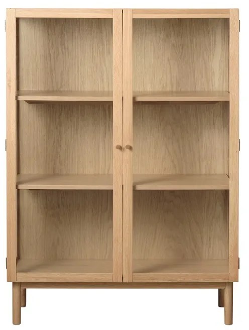 Designová vitrína Dallan 140 cm přírodní dub