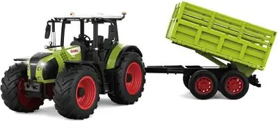 WIKY Traktor Claas s přívěsem zelená / 1:24 / 2,4 GHz / se světlem / U