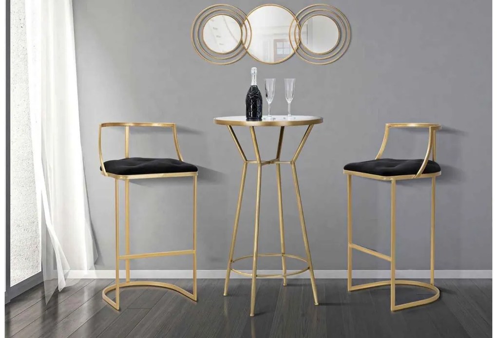 Designová barová židle Nagendra černá