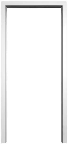 Zárubeň NORMAL pro celoskleněné dveře - START - Bílá Průchozí šířka (cm): 80, Průchozí výška (cm): 210