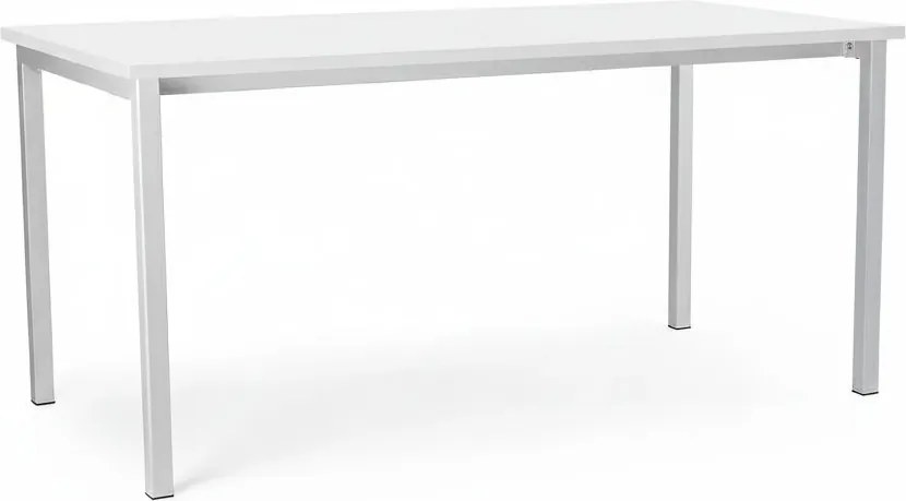 Univerzální stůl s kovovou podnoží 160 x 80 cm, bílá