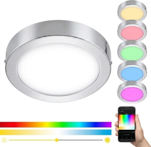 Eglo 33667-LED RGBW Stmívatelné koupelnové svítidlo FUEVA-C 21W/230V pr. 30cm